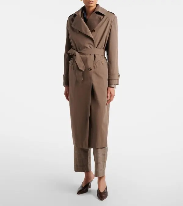 BLAZÉ MILANO Assel Cotton-blend Trench Coat