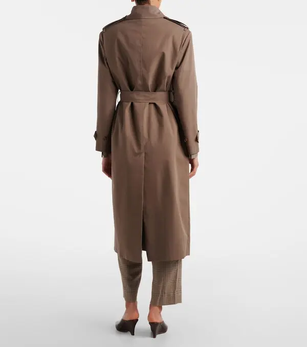 BLAZÉ MILANO Assel Cotton-blend Trench Coat