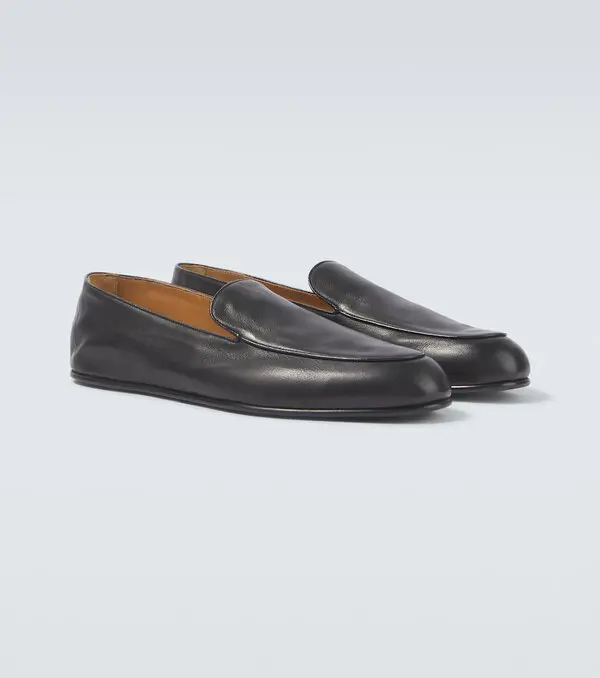 TOM FORD Leo Leather Loafers - Black