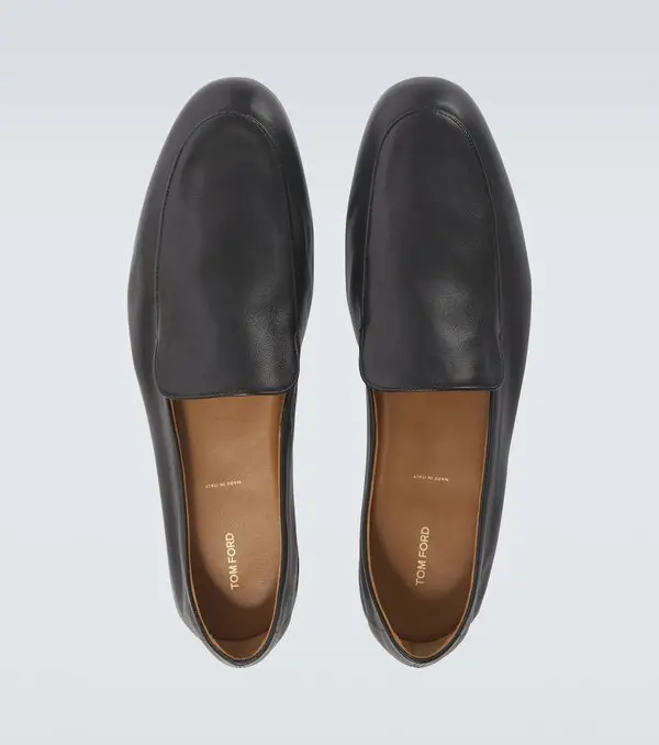 TOM FORD Leo Leather Loafers
