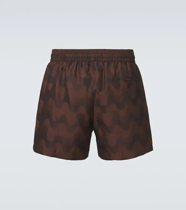 Frescobol Carioca Rio Printed Jacquard Swim Trunks