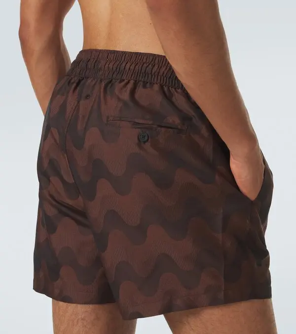 Frescobol Carioca Rio Printed Jacquard Swim Trunks