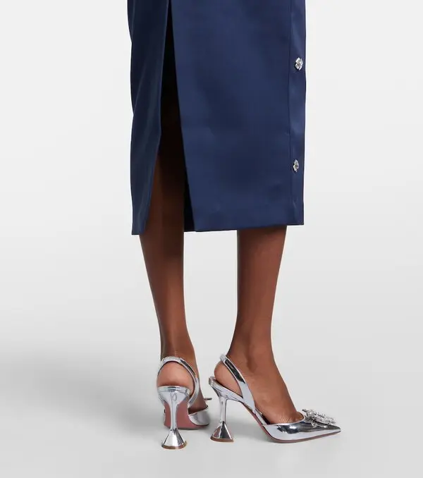 Rebecca Vallance Ayla Embellished Satin Cocktail Dress