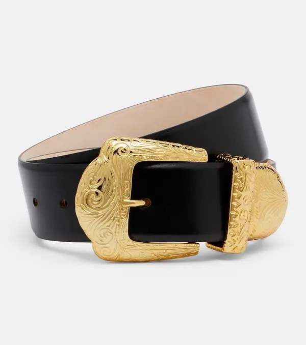 DEHANCHE Single Midas Leather Belt - Black