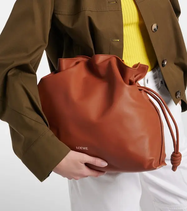 Loewe Flamenco Large Leather Clutch