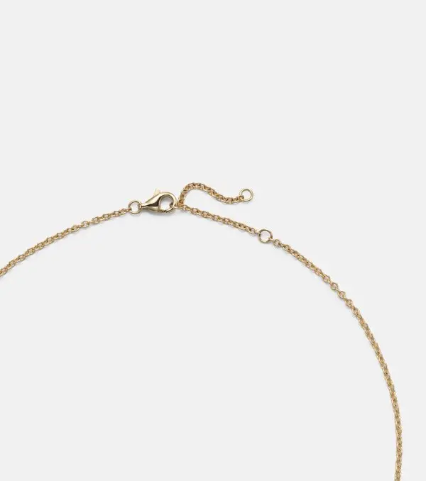 Yvonne Léon L'aquarium 9kt Yellow Gemstone Pendant Necklace