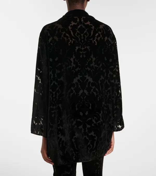 Gucci Floral Devoré Velour Shirt