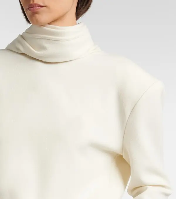 Magda Butrym Draped Scarf-detail Sweatshirt