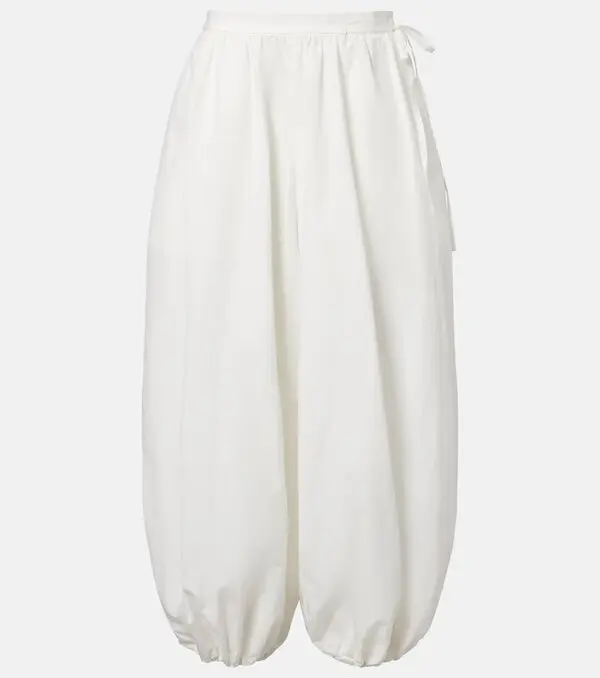 Polo Ralph Lauren Cotton And Silk Balloon Pants - White