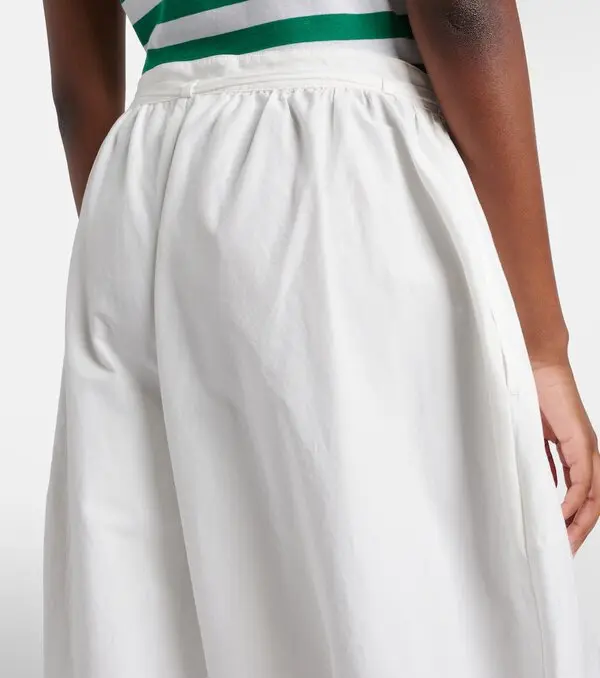 Polo Ralph Lauren Cotton And Silk Balloon Pants - White