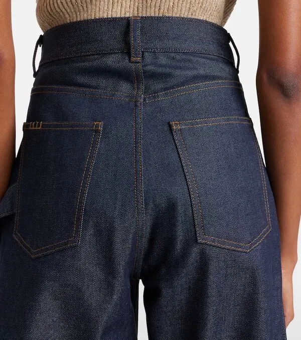 JW Anderson Twisted Embroidered Straight Jeans