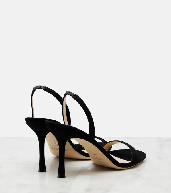 JIMMY CHOO Jenn Suede Slingback Sandals