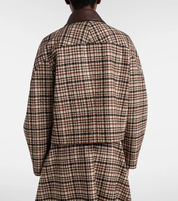 Brunello Cucinelli Checked Wool & Alpaca-blend Jacket