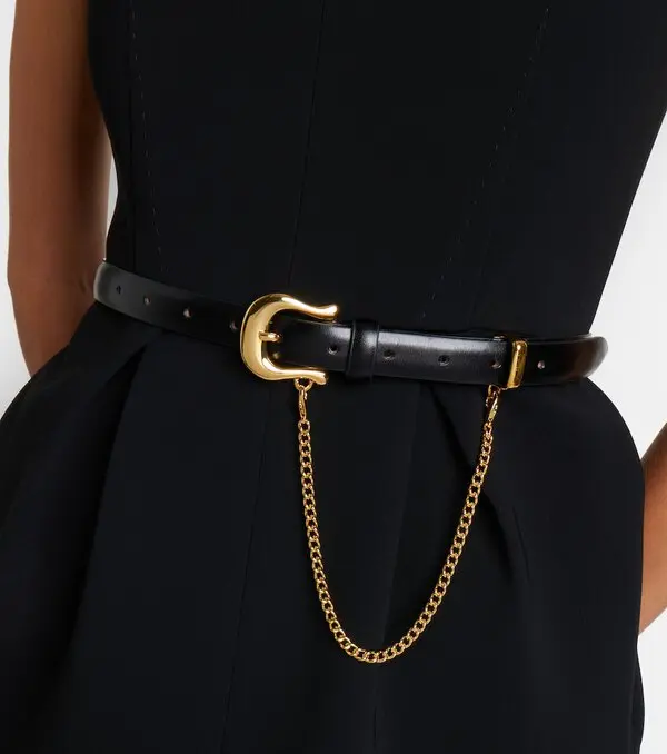DEHANCHE Déhanche Luzia Leather Belt - Black