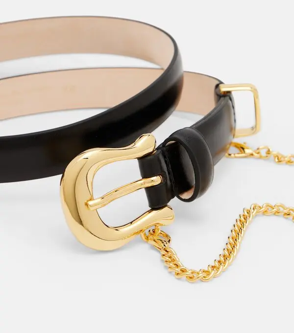 DEHANCHE Déhanche Luzia Leather Belt - Black