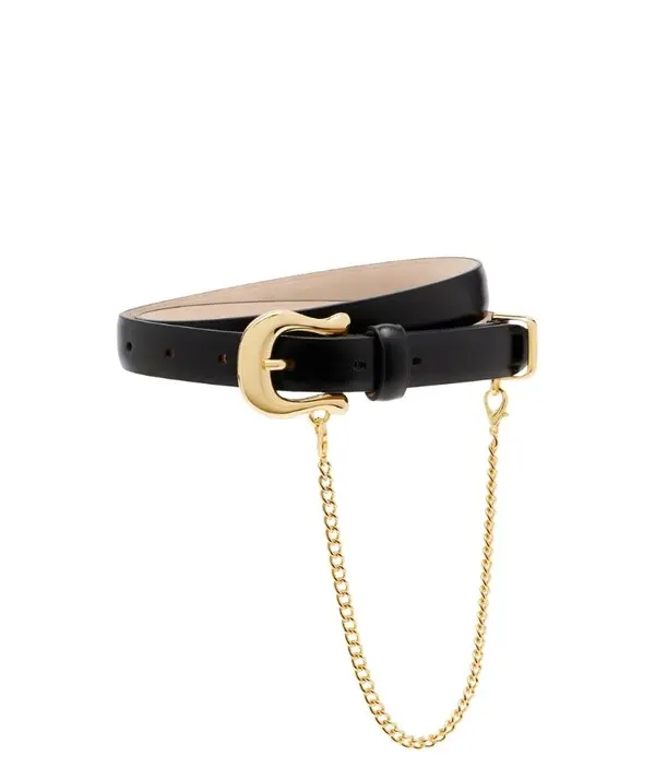 DEHANCHE Déhanche Luzia Leather Belt - Black