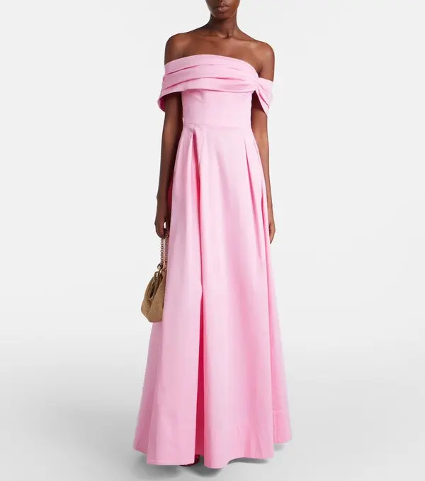 Rebecca Vallance Dianthe Off-the-shoulder Gown