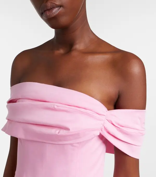 Rebecca Vallance Dianthe Off-the-shoulder Gown