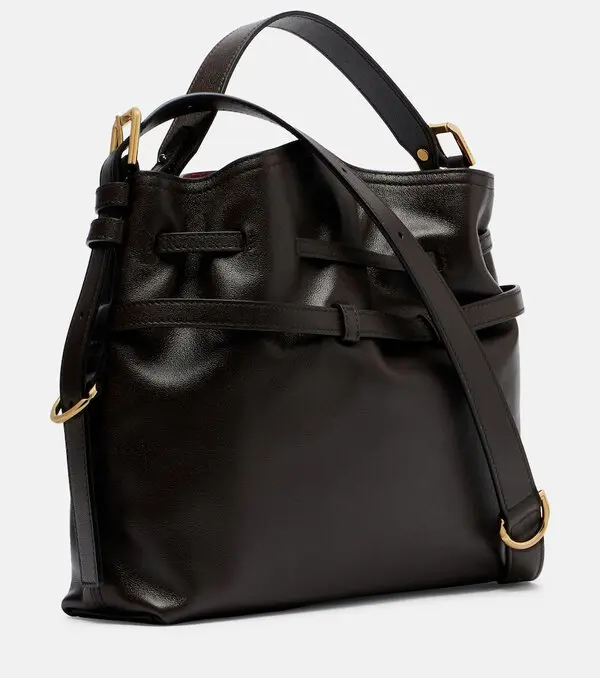 Givenchy Voyou Bucket Small Leather Shoulder Bag