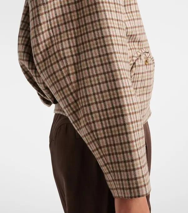 BLAZÉ MILANO Checked Wool And Cashmere Jacket
