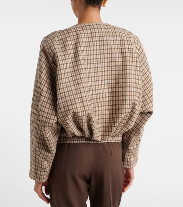 BLAZÉ MILANO Checked Wool And Cashmere Jacket
