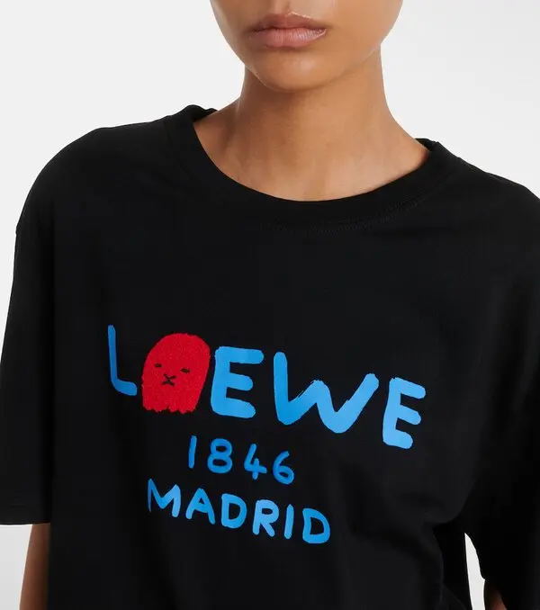 Loewe Cotton T-shirt With Logo Detail