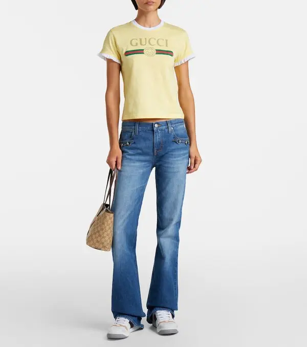 Gucci Tribeca Small Gg Canvas Tote Bag - Beige