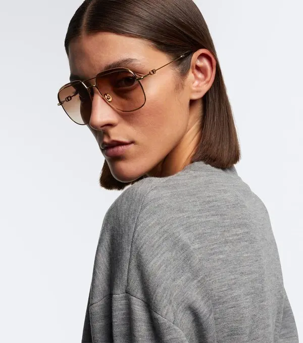 Dior Petit Cd Aviator Sunglasses