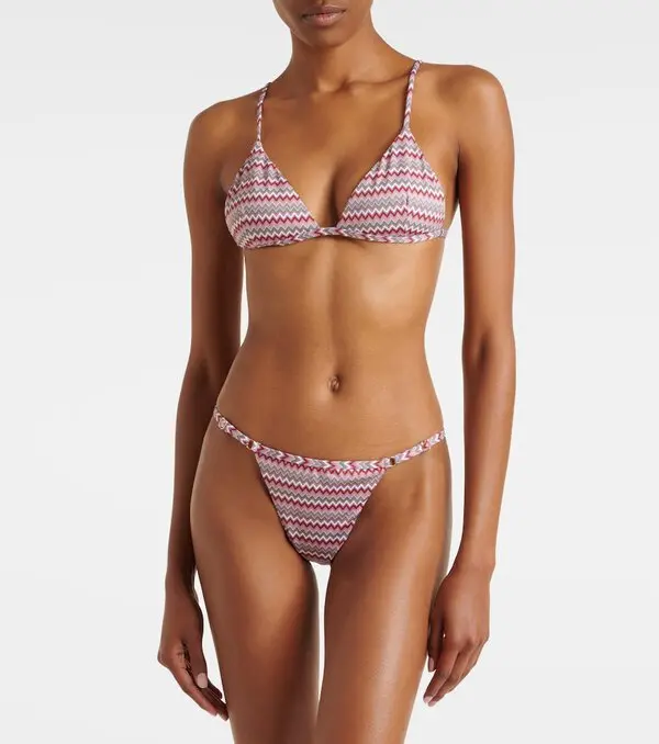 BANANHOT Emilynn Chevron Bikini Top