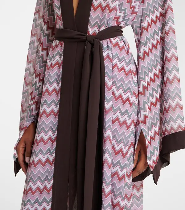BANANHOT Jim Chevron Cotton Beach Cover-up