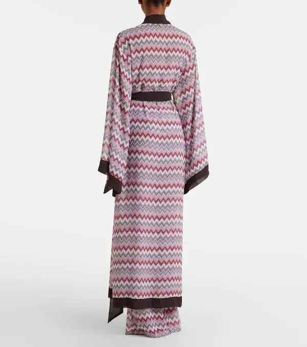 BANANHOT Jim Chevron Cotton Beach Cover-up
