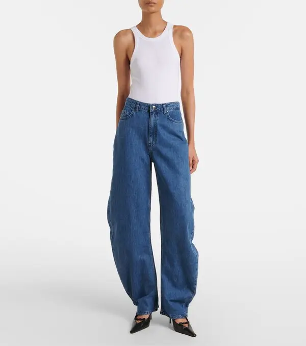 ROTATE BY BIRGER CHRISTENSEN Barrel-leg Jeans