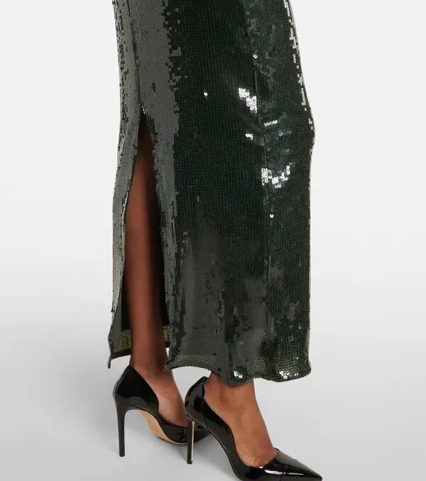 ROTATE BY BIRGER CHRISTENSEN Sequined Maxi Dress