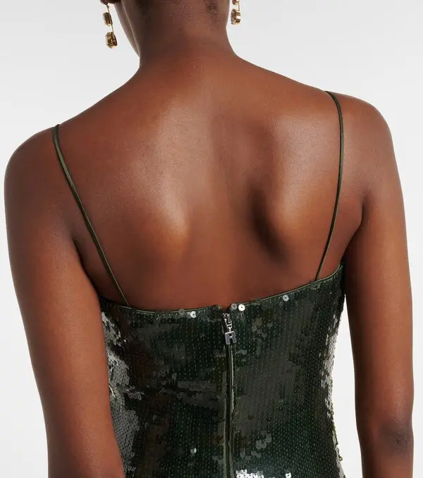 ROTATE BY BIRGER CHRISTENSEN Sequined Maxi Dress