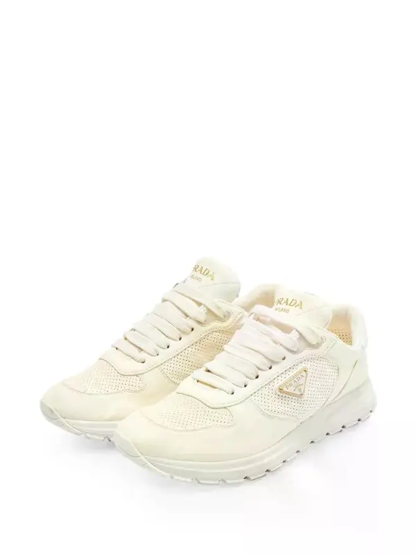 Prada Perforated Lace-up Sneakers