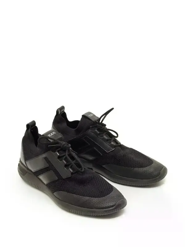 TOD'S Knit Leather Sneakers