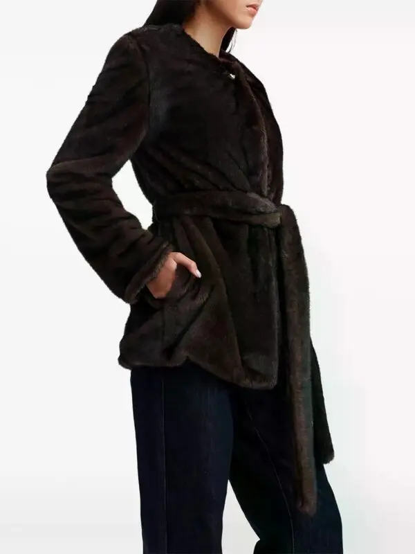 Anna Quan Braque Faux-fur Belted Jacket
