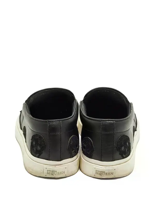 Alexander McQueen Skull Leather Slip-on Sneakers