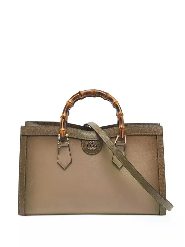 Gucci Diana Leather Tote Bag - Neutrals