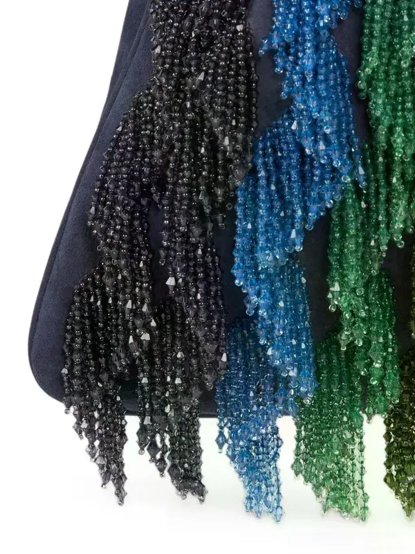 Etro Small Suede Kalispera Bag With Multicoloured Beads