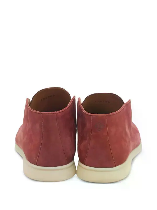 Loro Piana Open Walk Leather Ankle Boots