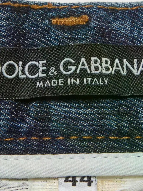 Dolce & Gabbana Distressed Slim-fit Jeans