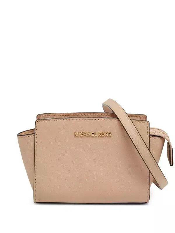 Michael Kors Selma Leather Crossbody Bag - Neutrals