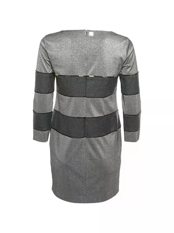 Roberto Cavalli Metallic Stripe Mini Dress