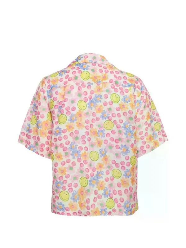 Sandro Smiley Floral-print Shirt