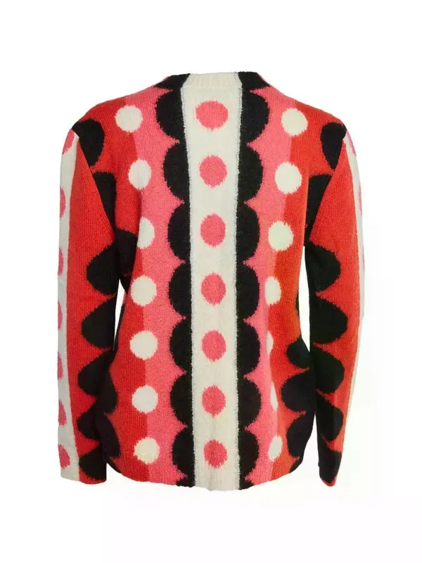Valentino Garavani Carmen Polka-dot Wool Sweater