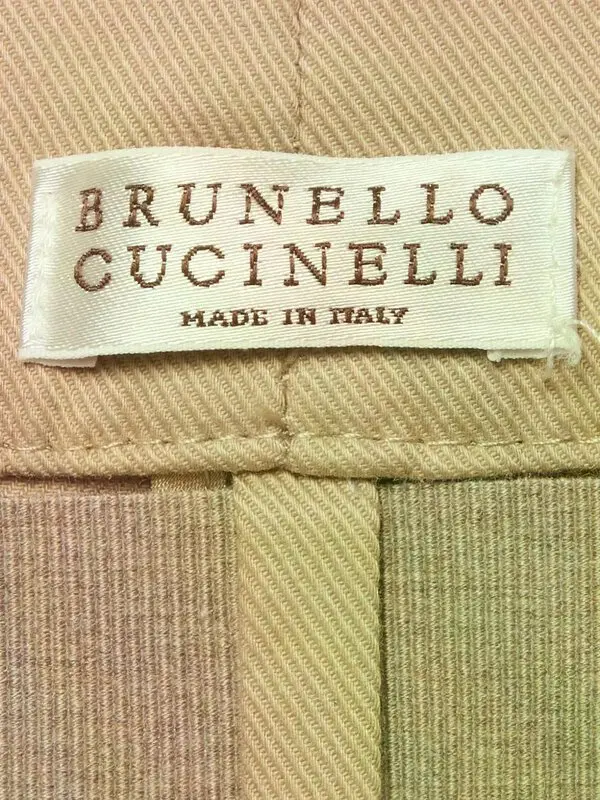 Brunello Cucinelli Belted Gabardine Trousers