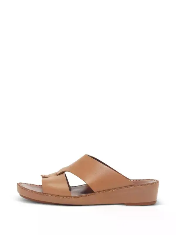 Loro Piana Open-toe Sandals With Buckle Detail - Brown