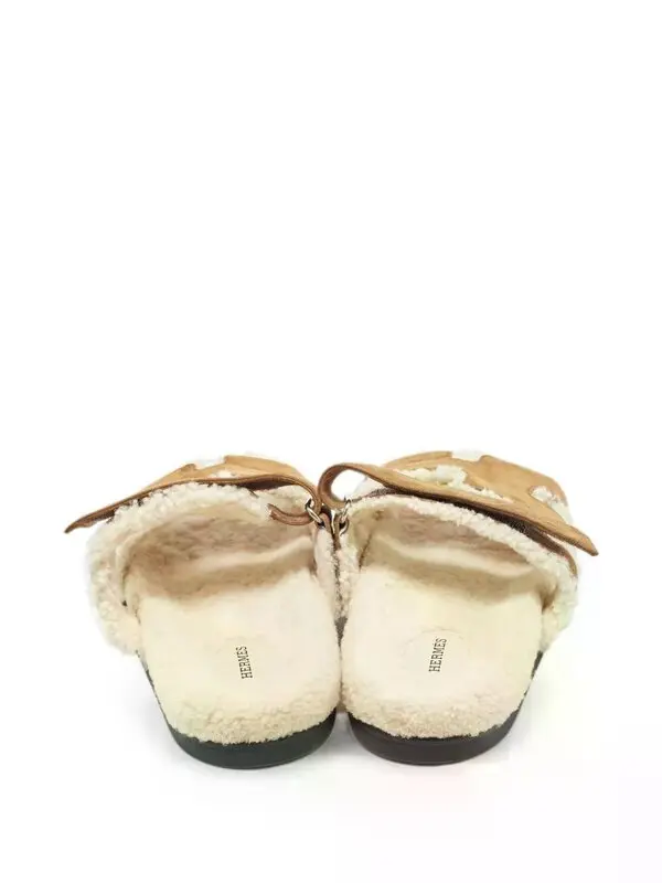 Hermès Chypre Shearling-lined Sandals