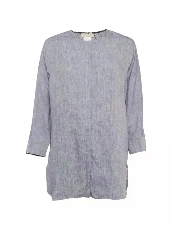 Max Mara Long-sleeved Linen Shirt